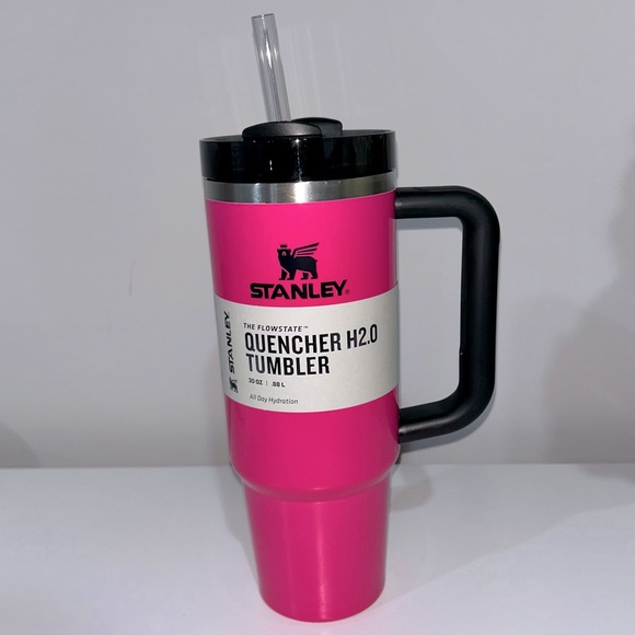 Stanley | Dining | Exclusive Stanley Electric Pink 3oz Quencher H20 Tumbler | Poshmark